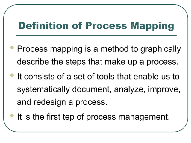 process mapping.ppt for manufacturing guidance | PPT