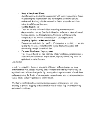 7 Key Steps in Process Mapping and Documentation | Visionary CIOs | PDF