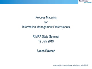 Process mapping for Information Management professionals | PPTX ...
