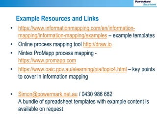Process mapping for Information Management professionals | PPTX