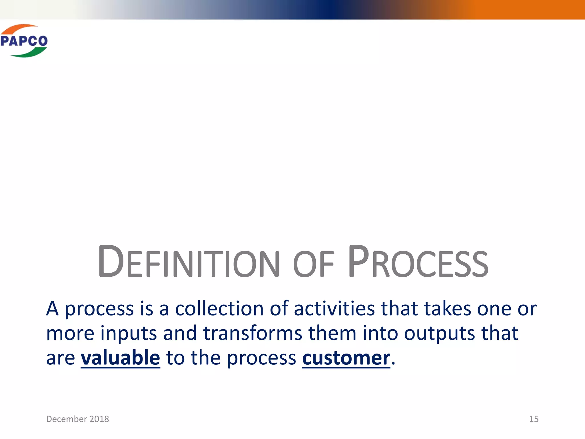 Process mapping session final-Lean Six Sigma | PPTX