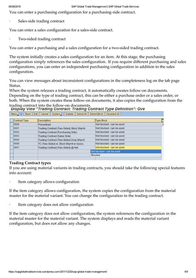 Process map sap gtm | PDF