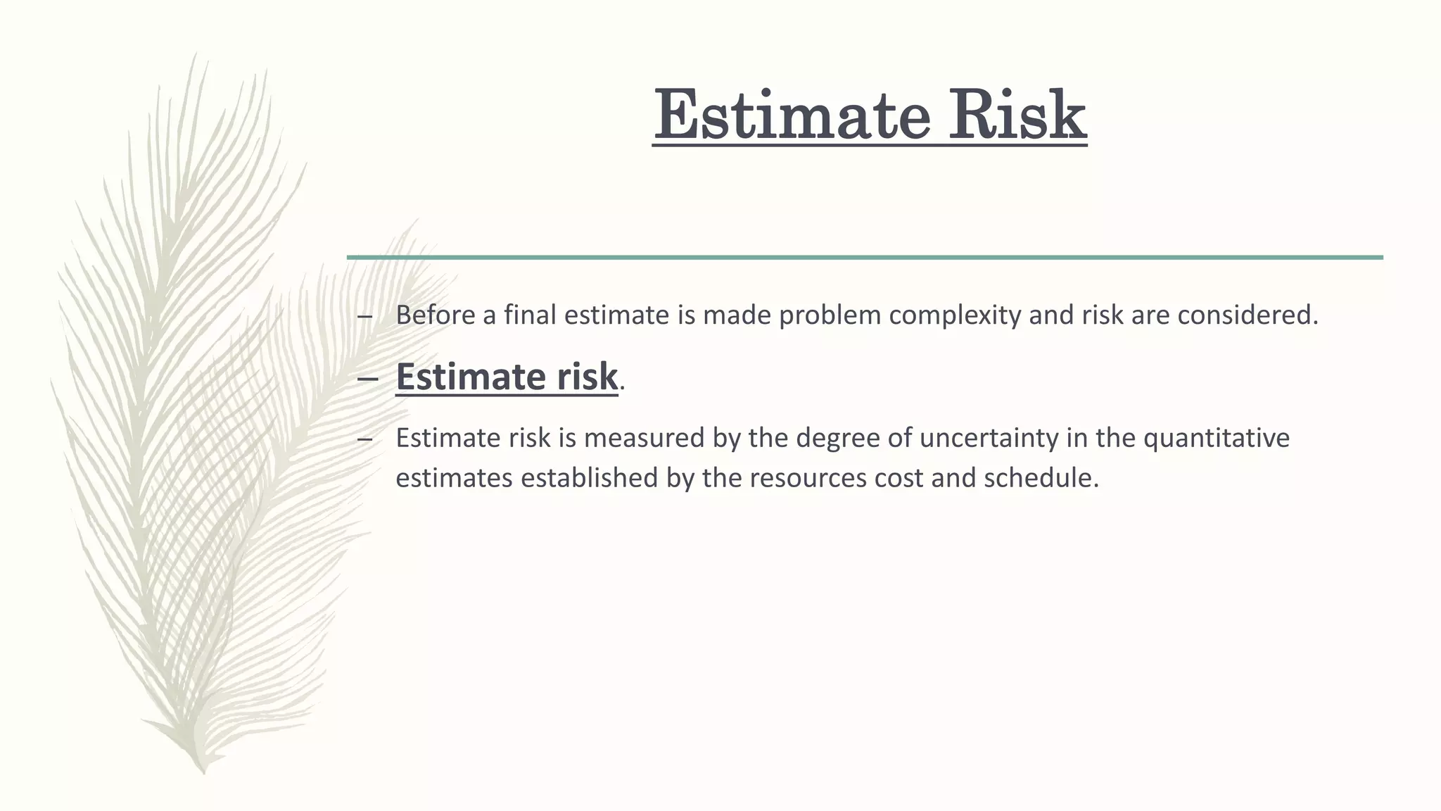 Process measurment+cmmi+risk managment+project estimation | PPT