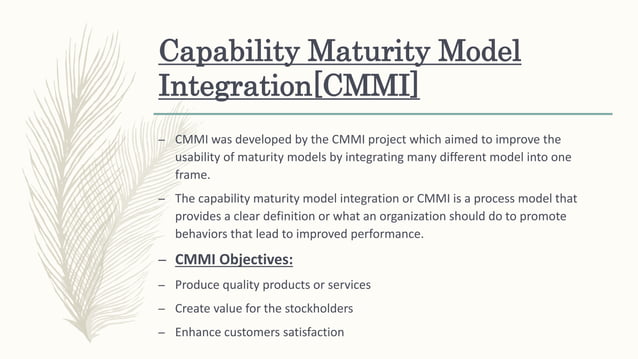 Process measurment+cmmi+risk managment+project estimation | PPT