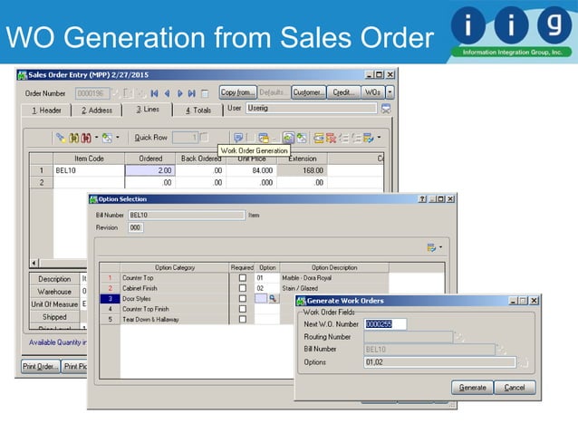 IIG's Process Manufacturing Solution for Sage 100 | PPT