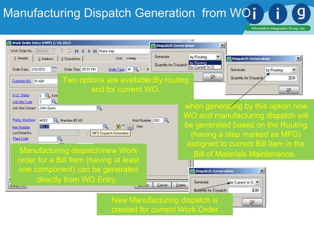 IIG's Process Manufacturing Solution for Sage 100 | PPT