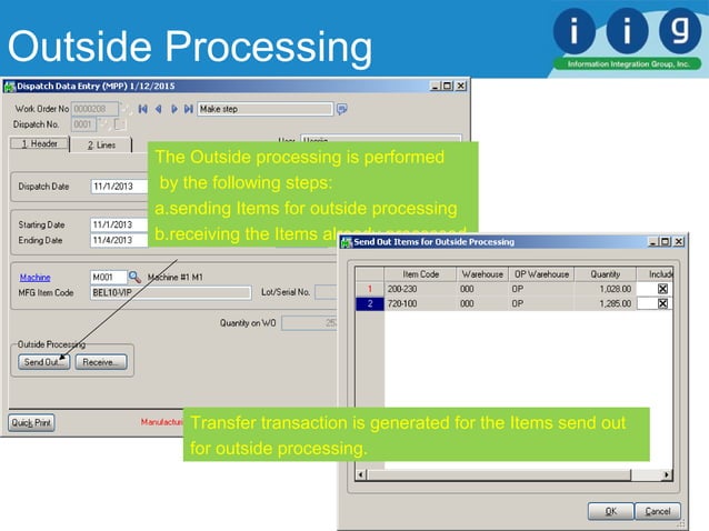 IIG's Process Manufacturing Solution for Sage 100 | PPT