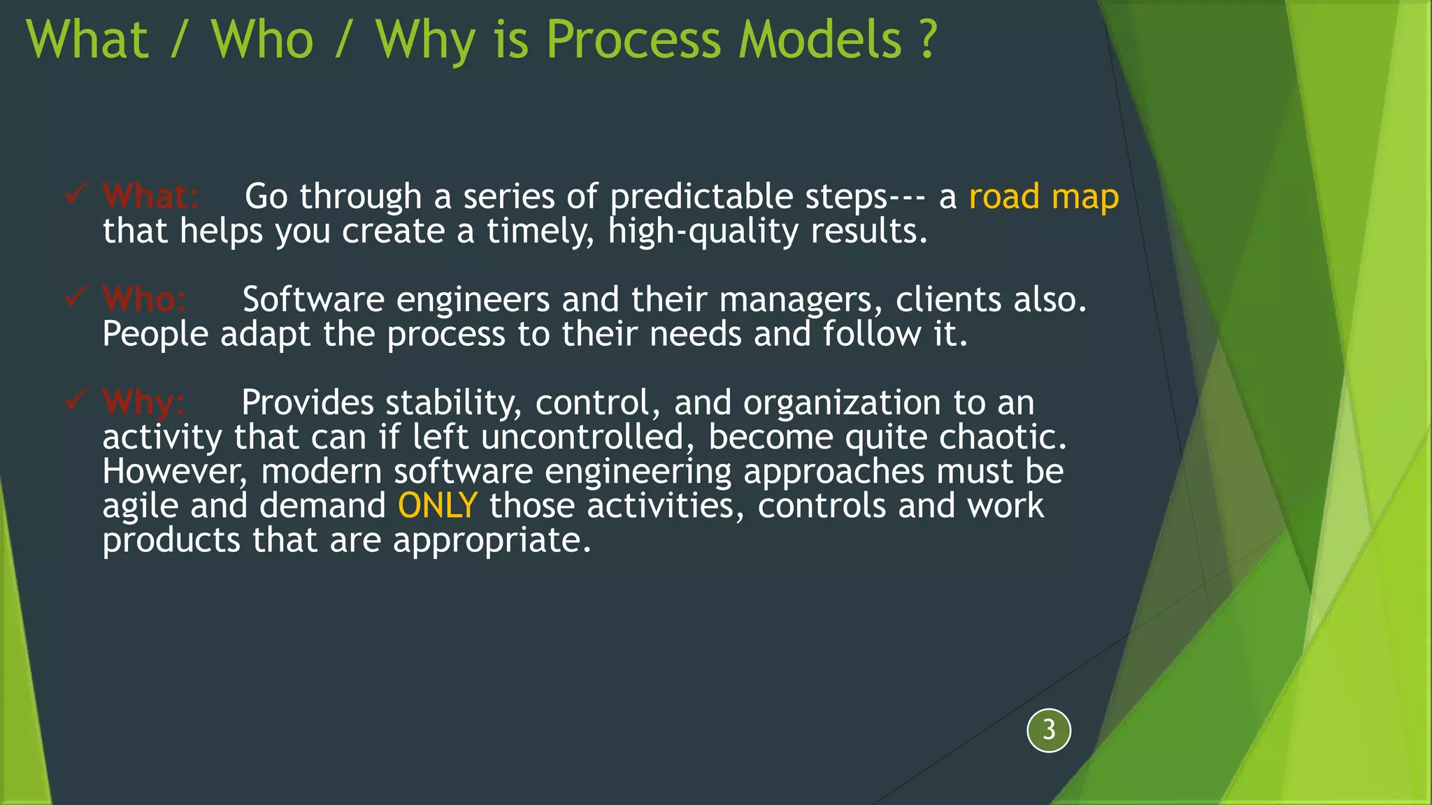 Process model in SE | PPTX