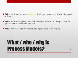Process Model in Software Engineering.ppt | Computer Software and ...