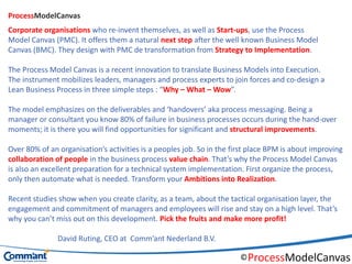Process Model Canvas - The Next Step | PDF