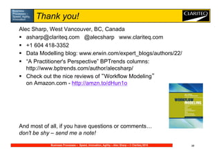 Workflow Modeling Alec Sharp