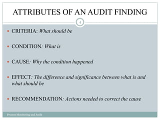 Process monitoring and_audit_sadhana | PPTX