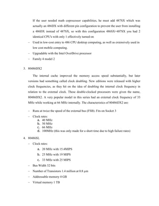 Processoer 80486 | DOCX