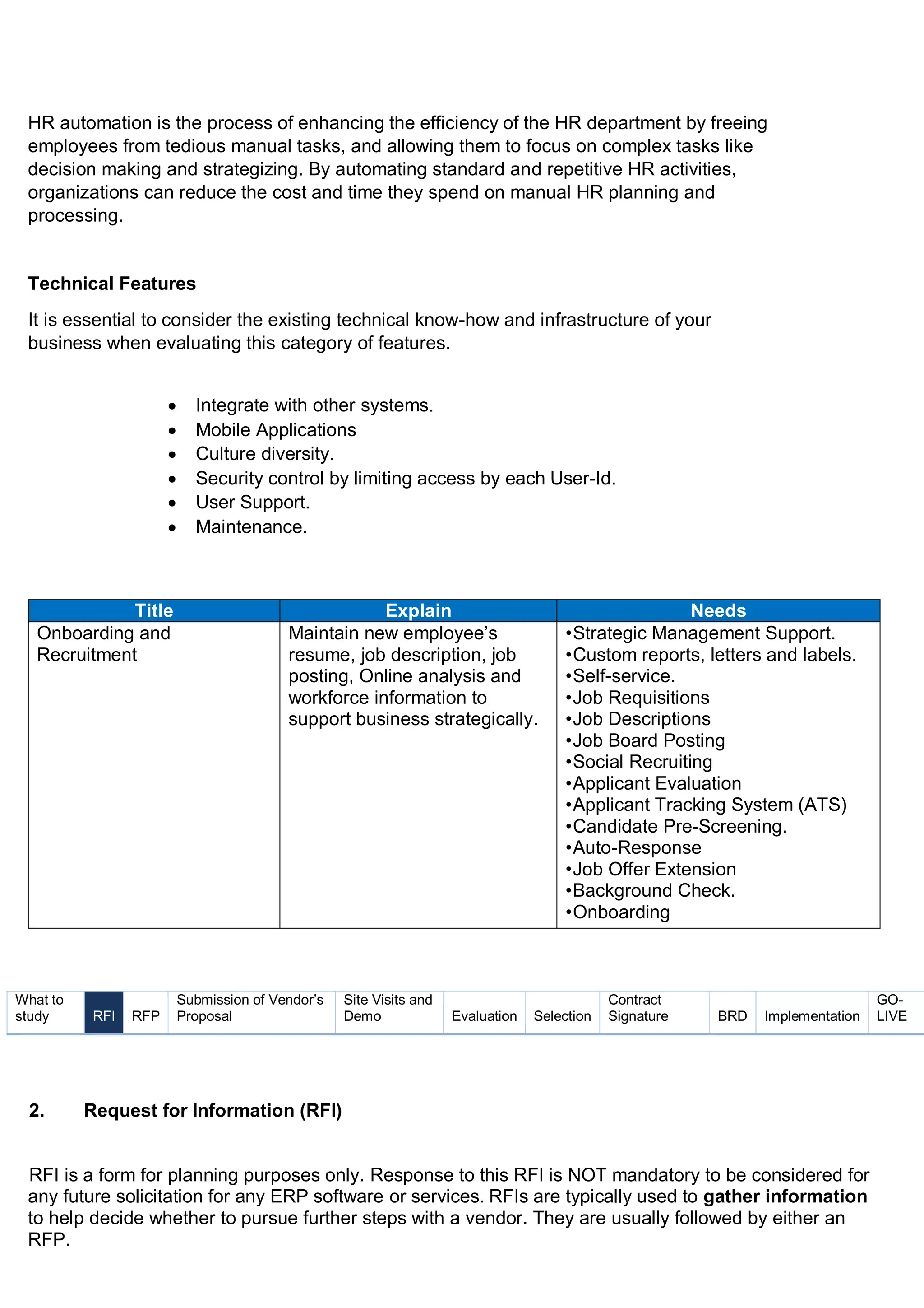 Process of an erp system | PDF