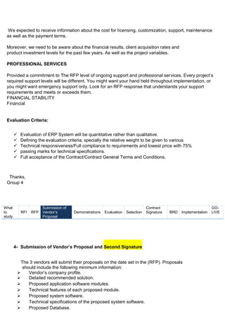 Process of an erp system | PDF