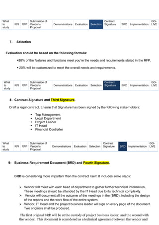 Process of an erp system | PDF