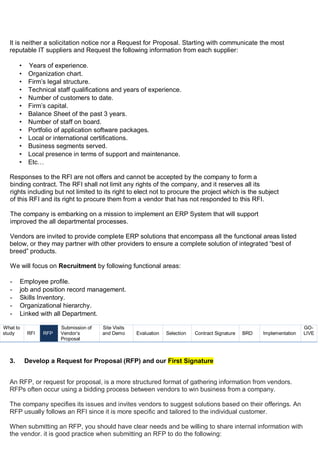 Process of an erp system | PDF