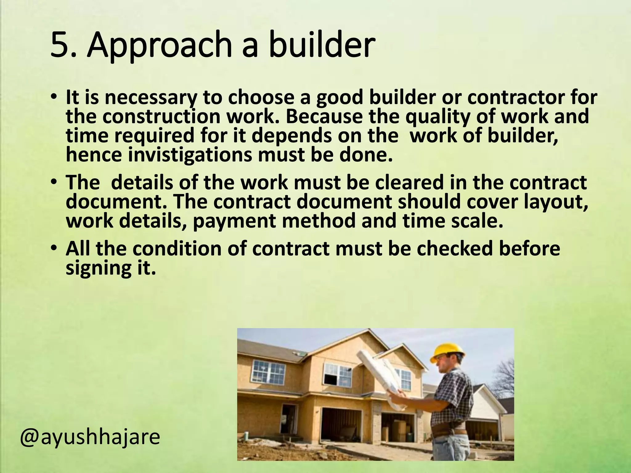 Process of Building Construction | PPTX
