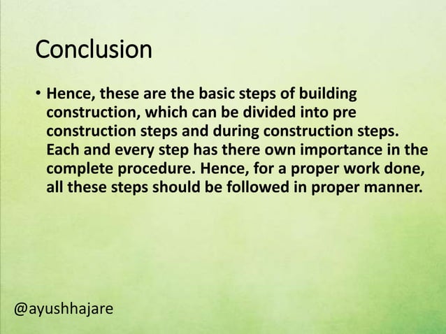 Process of Building Construction | PPTX