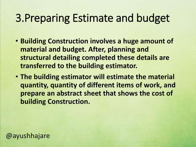 Process of Building Construction | PPTX