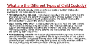 Process of child custody | PPTX