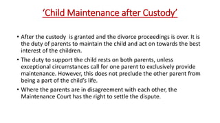 Process of child custody | PPTX