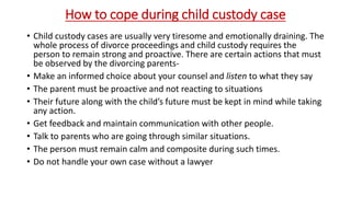 Process of child custody | PPTX