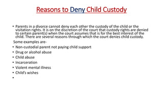 Process of child custody | PPTX