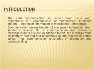 Process of communication | PPT