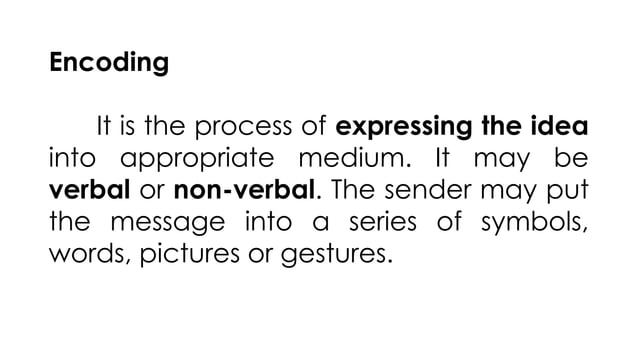Oral Communication - Process of Communication | PPT