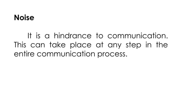 Oral Communication - Process of Communication | PPT
