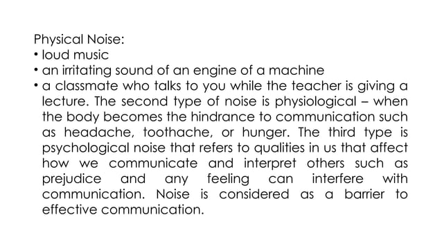 Oral Communication - Process of Communication | PPT