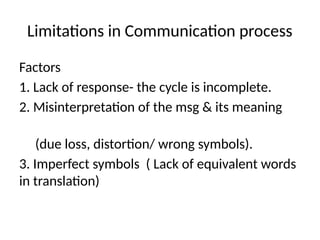 Process of communication - english presentation | PPTX