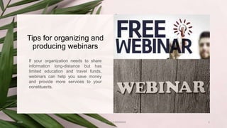 Process of Conducting a Webinar | PPTX