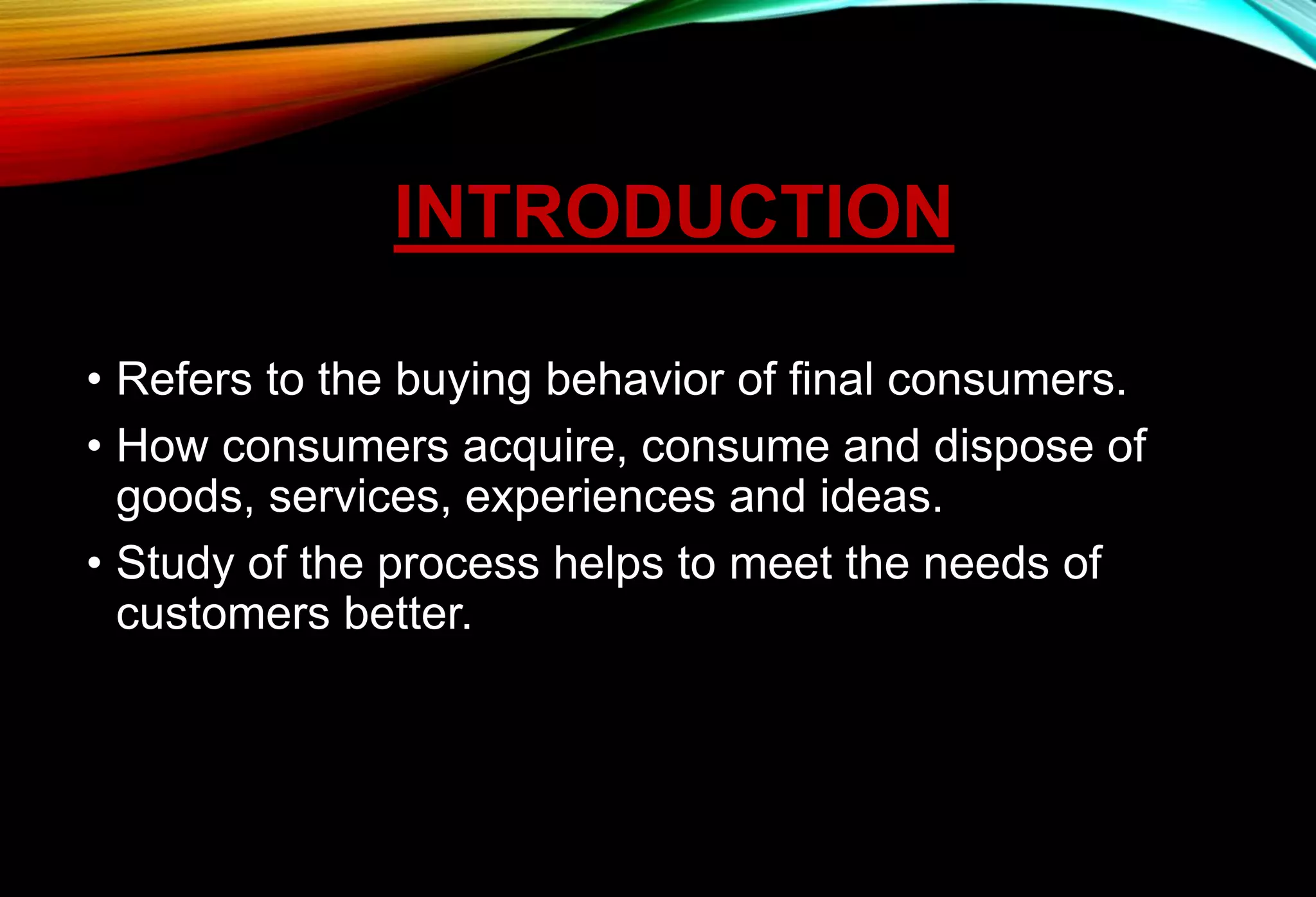 Process of consumer buying behaviour | PPTX