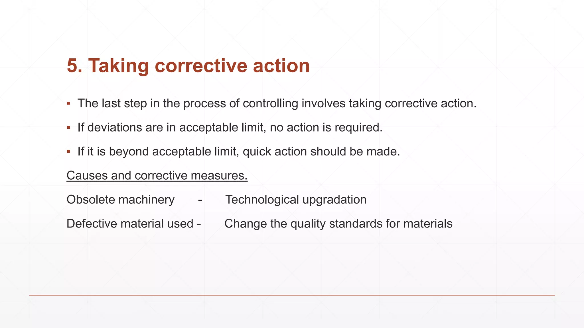 Process of control- Controlling function of management | PPTX