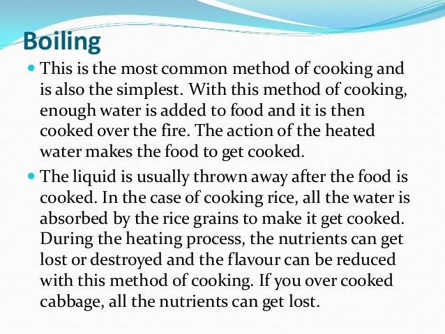 Process of cooking 2003