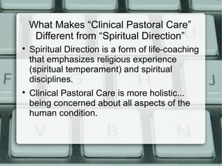 The Process of Learning: Clinical Pastoral Care | PPT