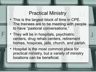 The Process of Learning: Clinical Pastoral Care | PPT