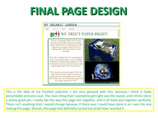 Process of Creating my Page for Website | ODP