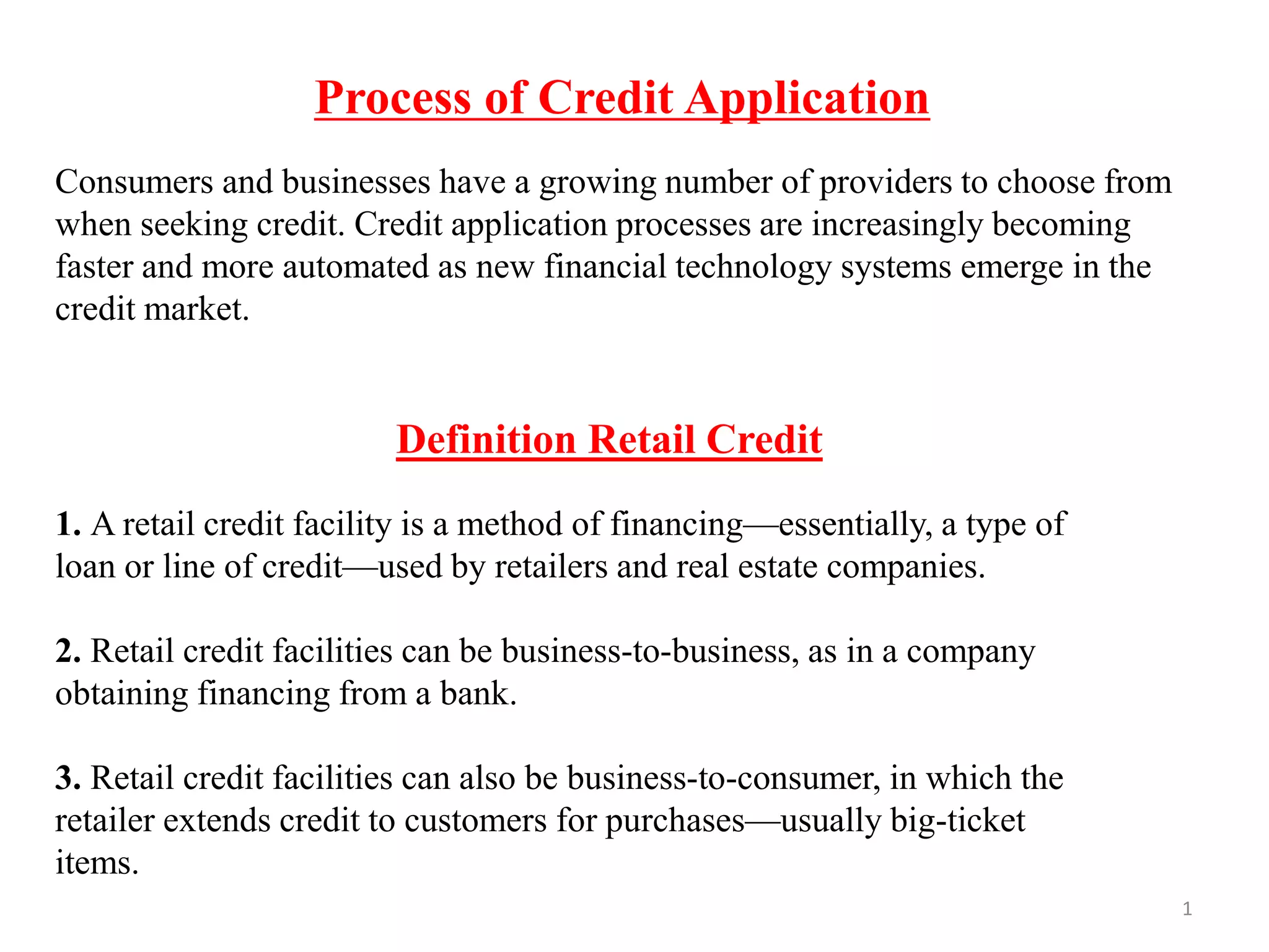 Process of Credit Application by Rajorsi panja | PDF