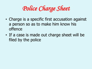 Steps in Criminal Prosecution in india | PPTX