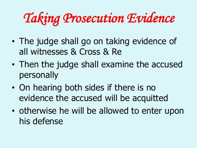 Steps in Criminal Prosecution in india