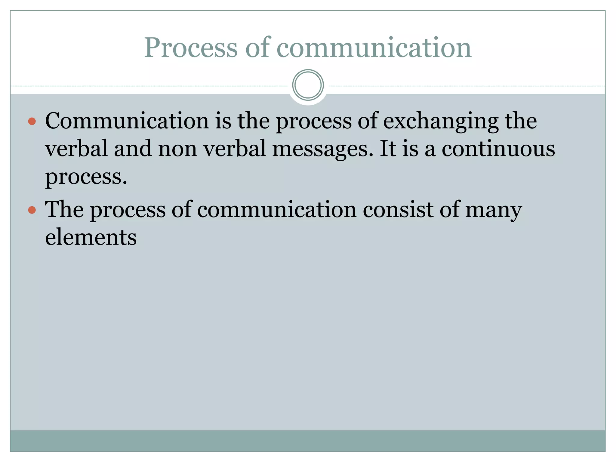 Process of communication | PPTX
