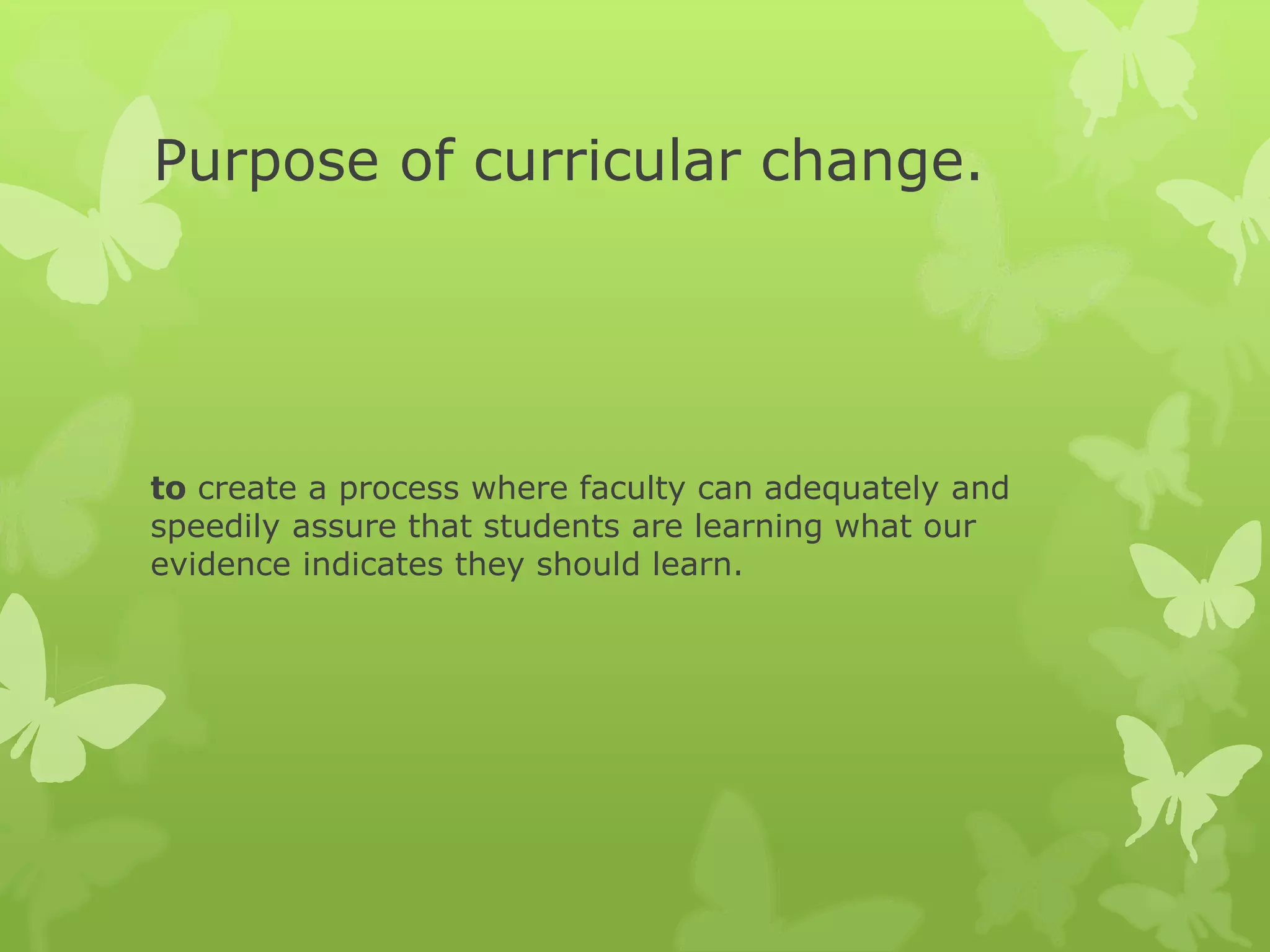Process of curriculum change | PPTX