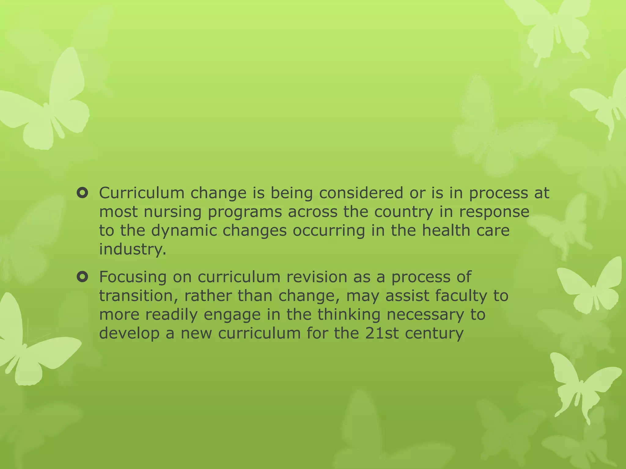Process of curriculum change | PPTX
