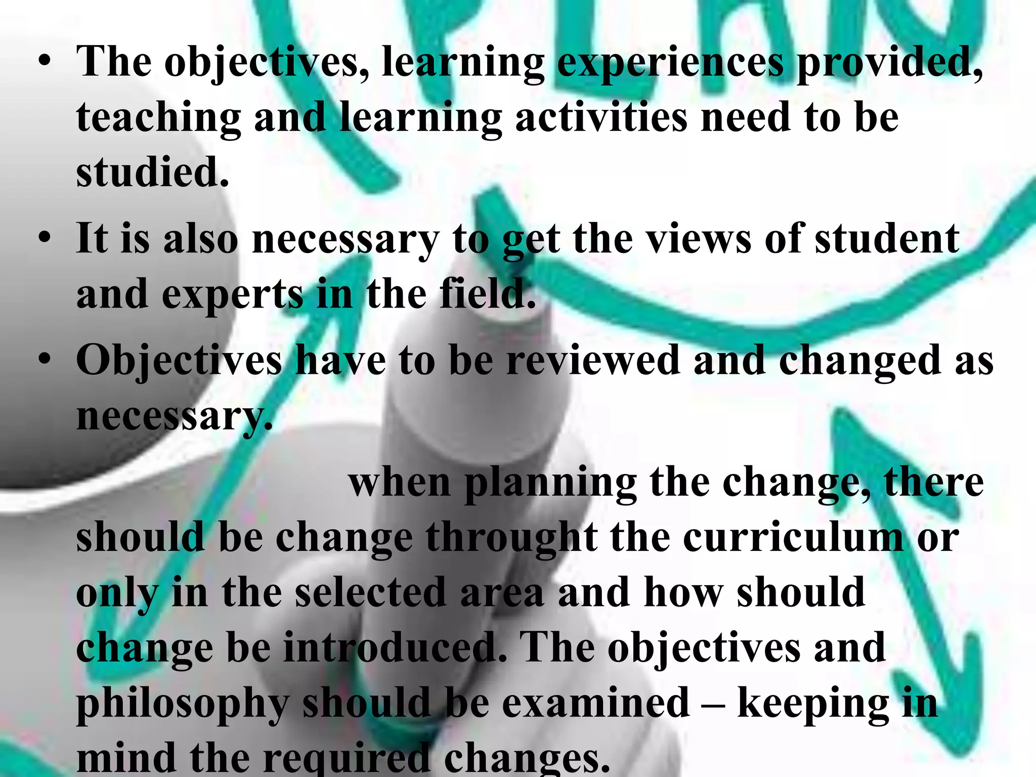 Process of curriculum changes (2) | PPTX