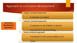 Process of curriculum development | PPTX