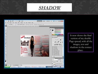 Process Of Double Page Spread - Shadow | PPT | Web Design and HTML ...
