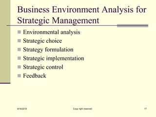 Environmental Analysis for MBS | PPT | Environmental Services Industry ...